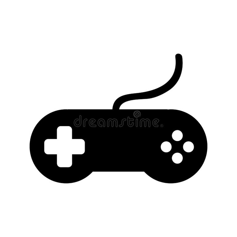 Silhouette Gaming Controller Joystick Icon 向量例证 - 插画 包括有 作用, 图标: 263809149