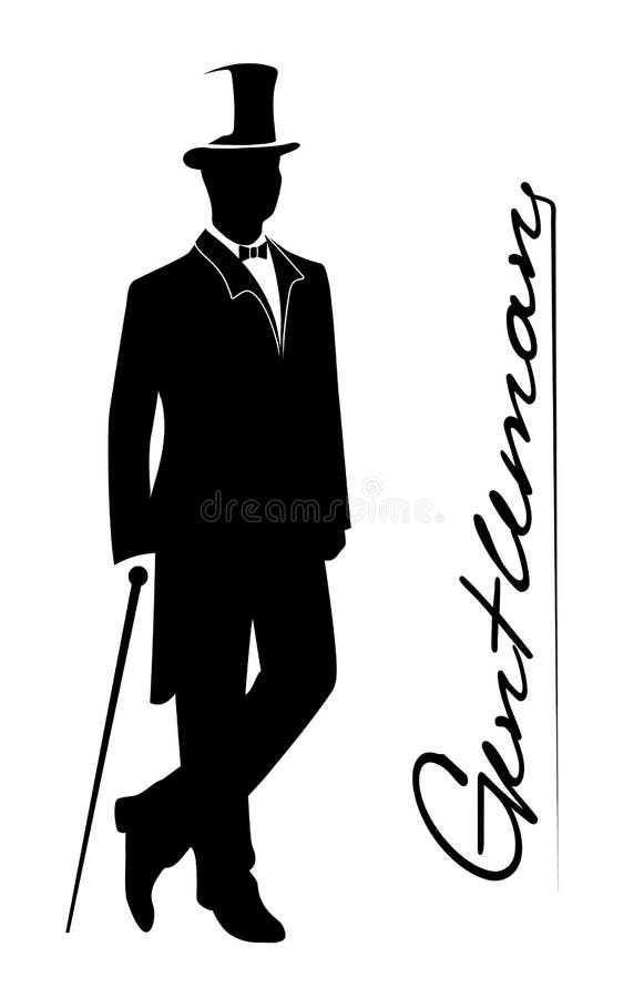 Silhouette of a Gentleman in a Tuxedo Stock Vector - Illustration of ... Silhouette of a Gentleman in a Tuxedo Stock Vector - Illustration of ...