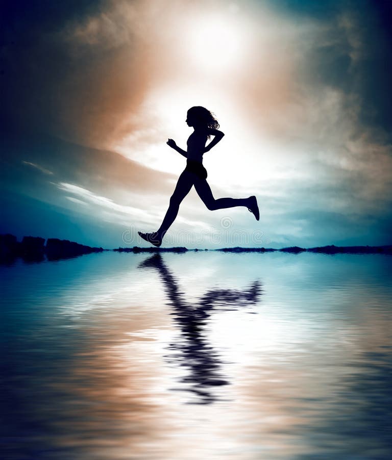Silhouette Sprinting Stock Illustrations – 2,348 Silhouette Sprinting ...