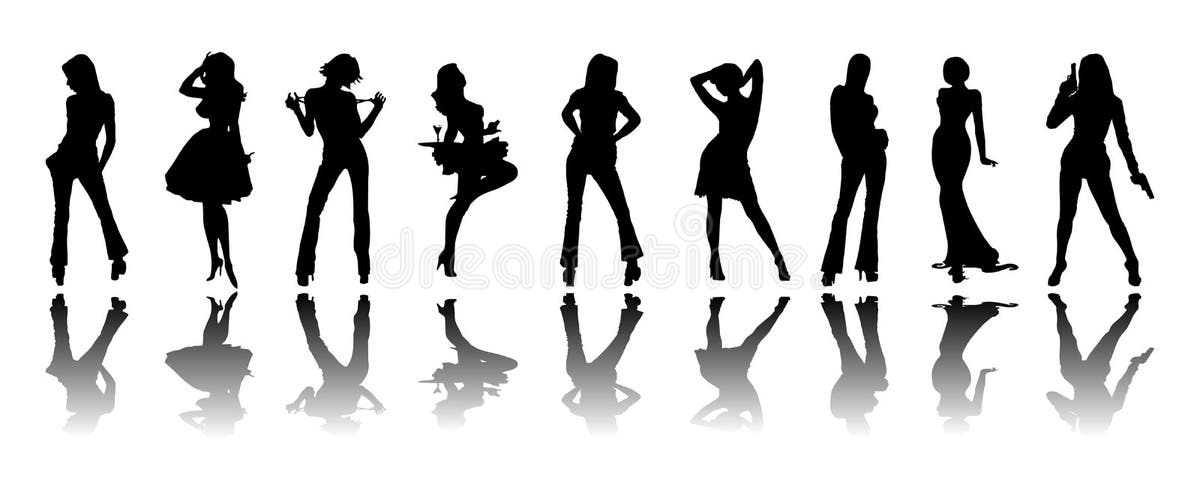 Silhouette Expressions Stock Illustrations – 3,145 Silhouette ...