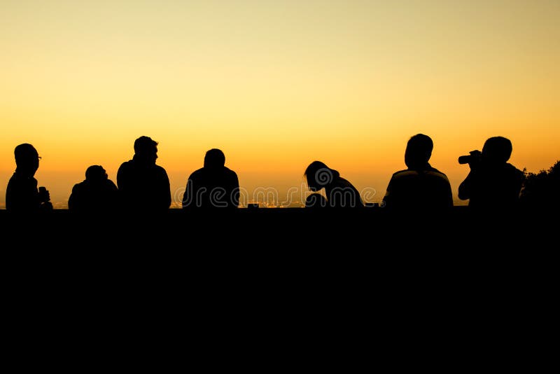 Friends Silhouette Sunset