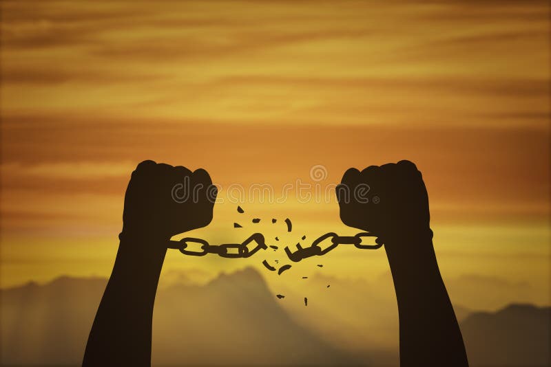 Broken Chain Silhouette Stock Illustrations – 193 Broken Chain ...