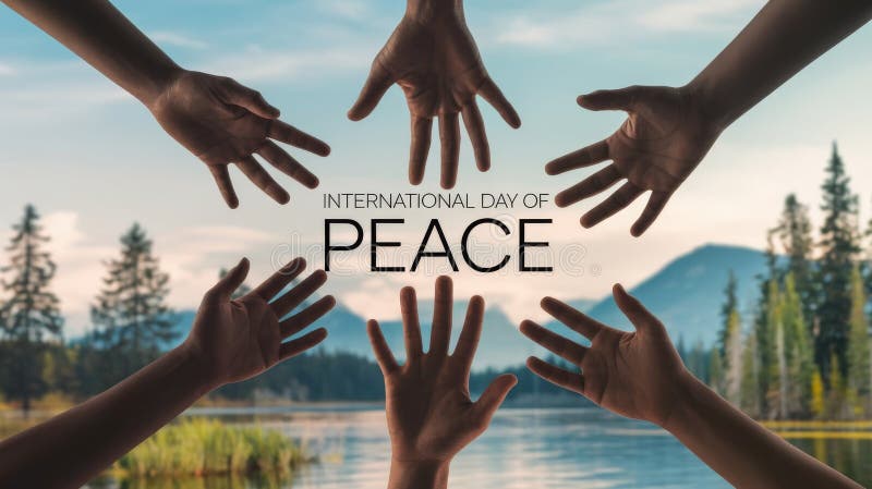 Silhouette of Hands Reaching Out for Help on International Day of Peace ...