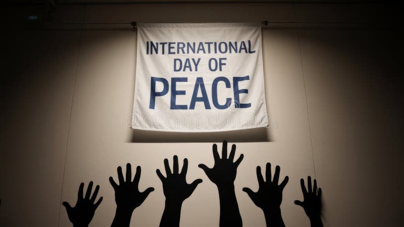 Silhouette of Hands Reaching Out for Help on International Day of Peace ...