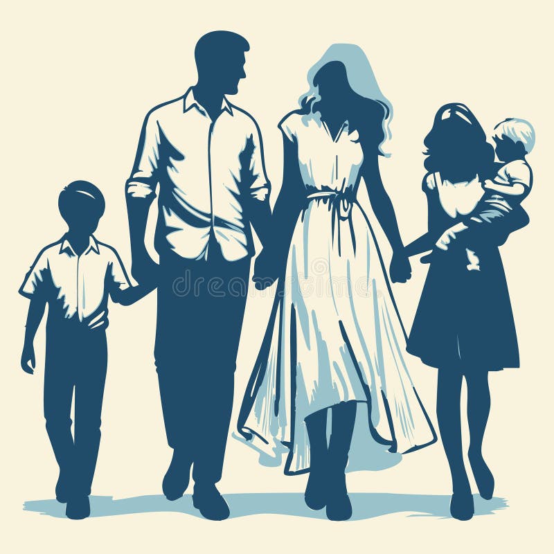 Family Five Stock Illustrations – 2,216 Family Five Stock Illustrations ...