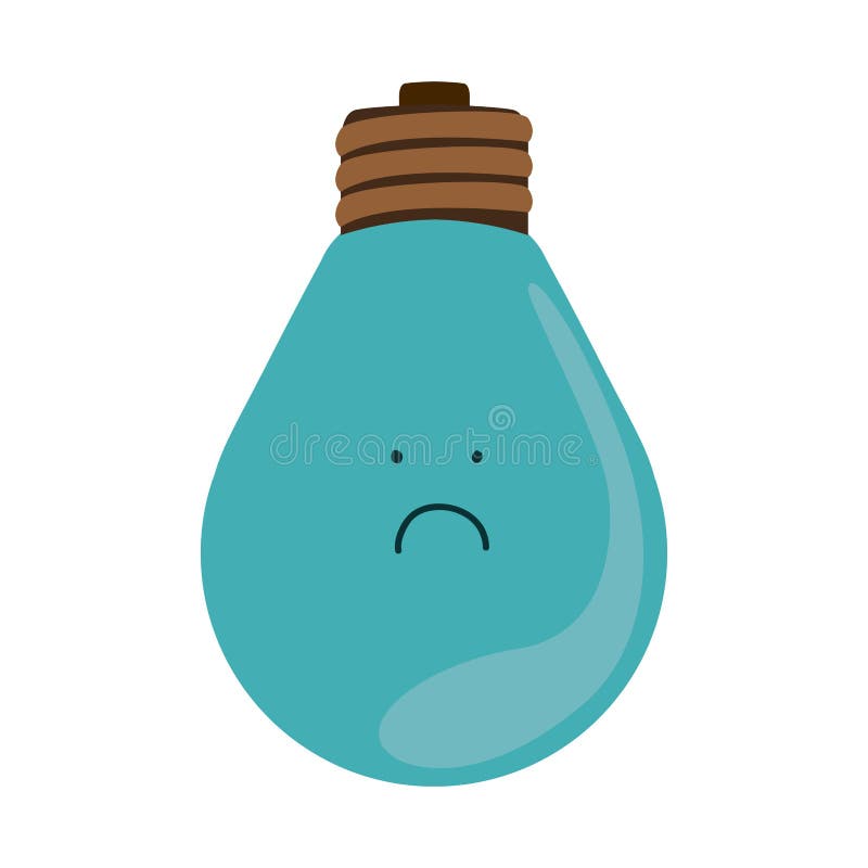 Light Bulb Sad Face Stock Illustrations – 240 Light Bulb Sad Face Stock ...