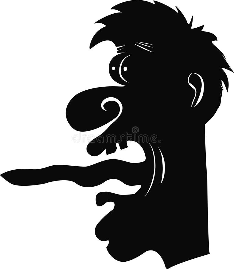 Silhouette Head Shouting Person Stock Illustrations – 269 Silhouette ...