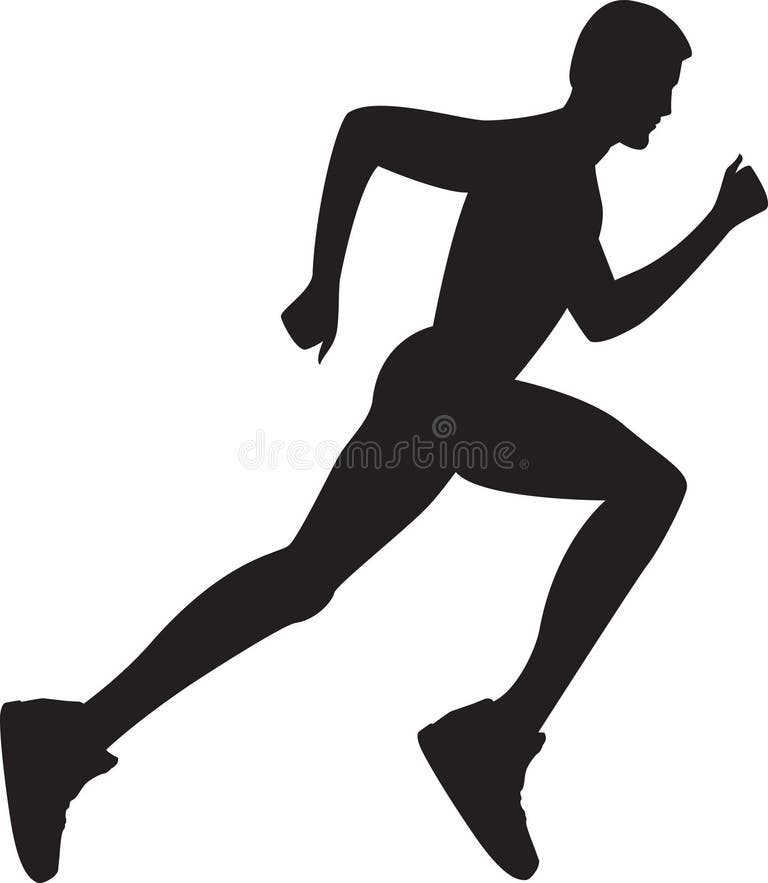 Silhouette Man Running Stock Illustrations – 27,537 Silhouette Man ...