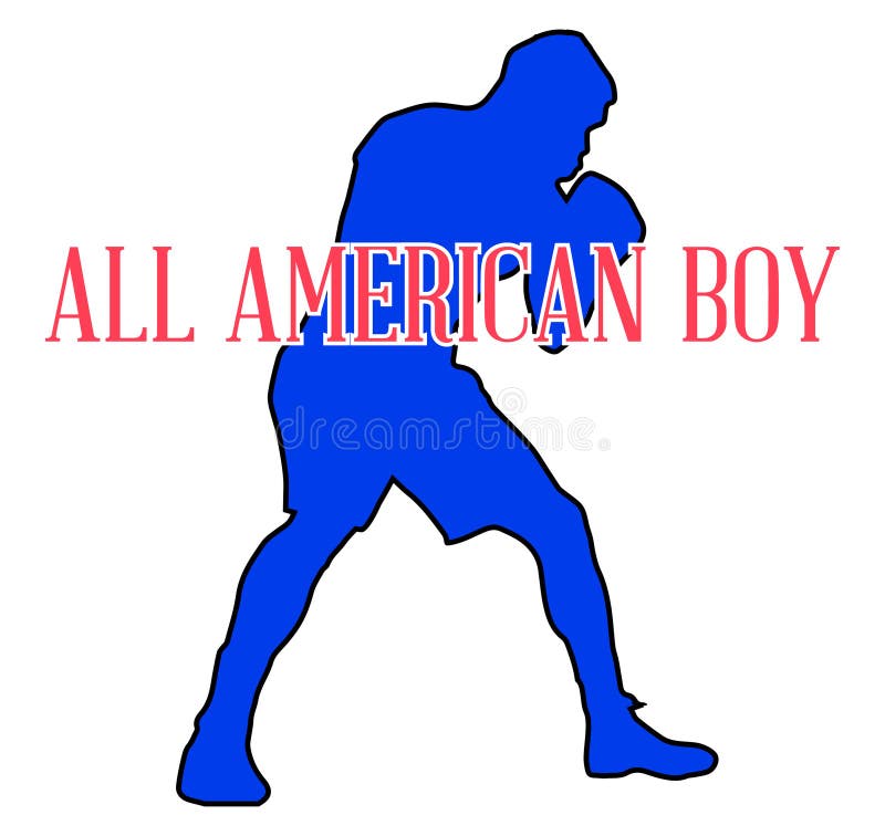 All American Boy Boxer stock vector. Illustration of winner - 307760550