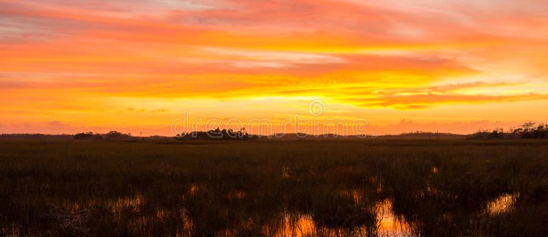 Silhouette of Hills on the Sunset Stock Image - Image of national ...