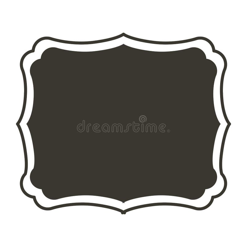 Silhouette Horizontal Border Heraldic with Decorative Design Stock ...