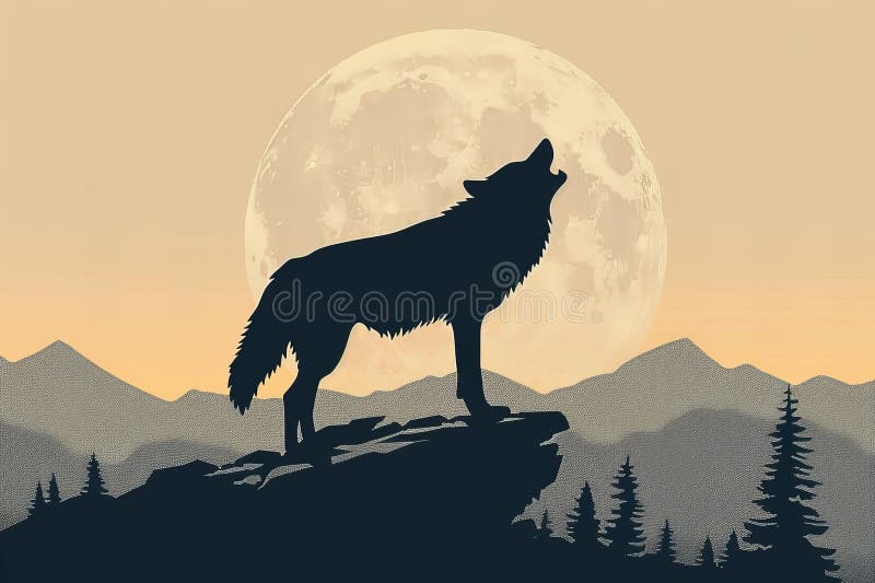 Wolf Standing Rock Stock Illustrations – 622 Wolf Standing Rock Stock ...