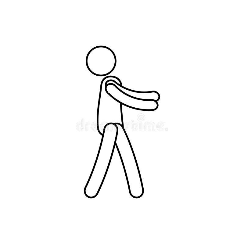 Silhouette Human Lifting Pose Stock Illustration - Illustration of ...