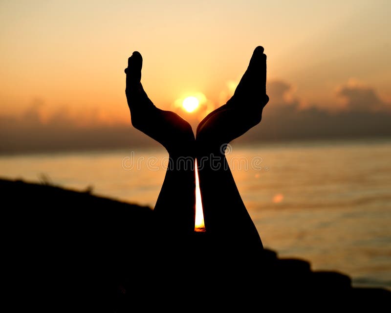 Silhouette Human Open Empty Hands with Palms Up Over Sun Stock Image ... Silhouette Human Open Empty Hands with Palms Up Over Sun Stock Image ...