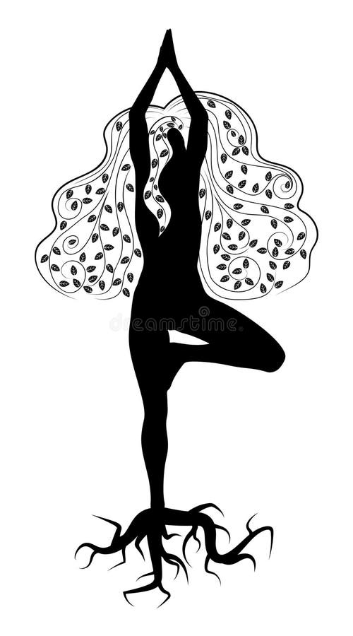 Human tree with leaves stock vector. Illustration of natural - 282172819