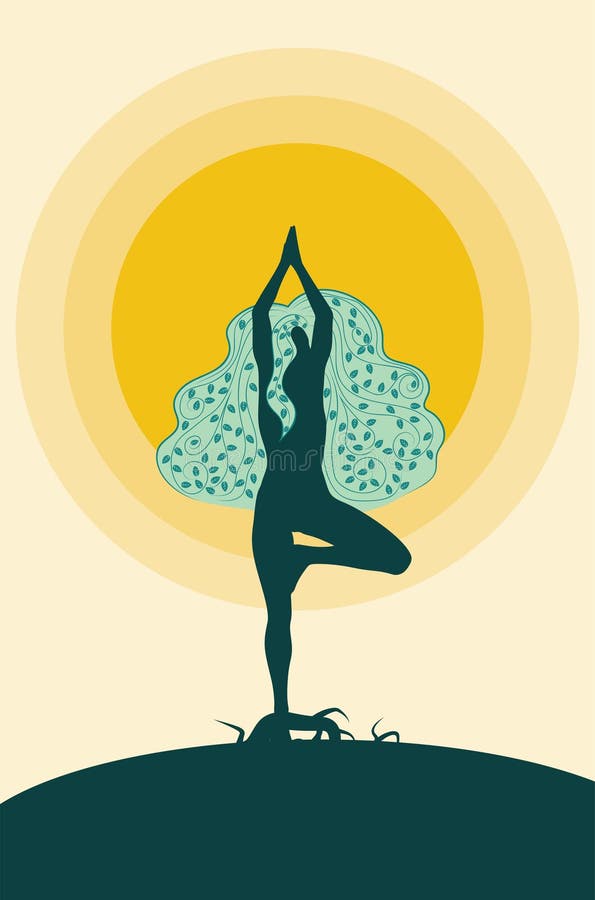 Human tree and sun stock illustration. Illustration of life - 291815364