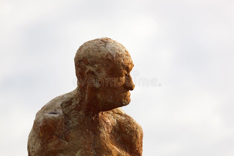 Silhouette of a Human Statue of Stone Editorial Photography - Image of ...
