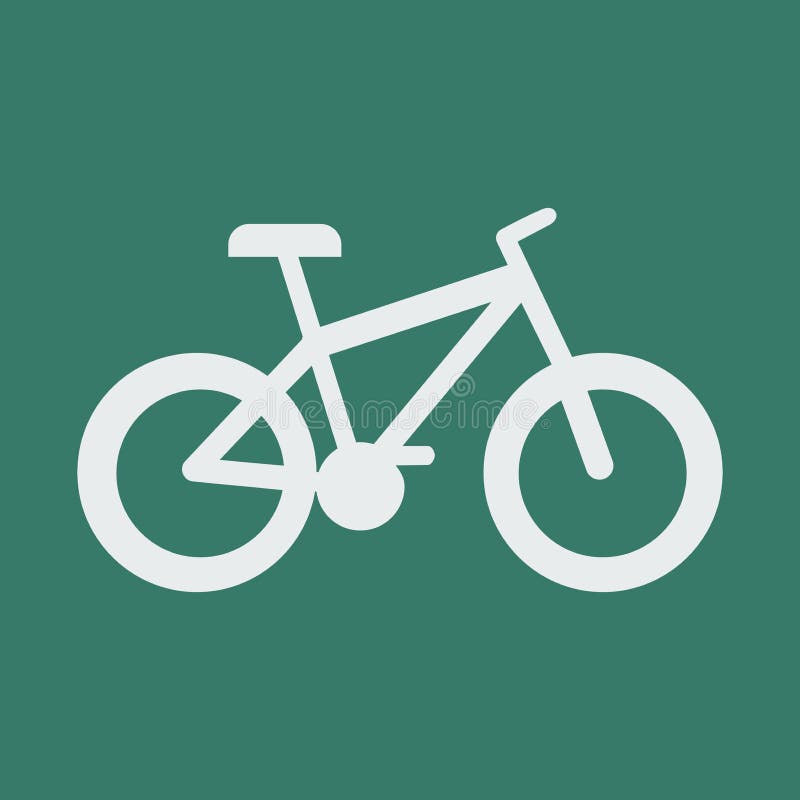 Simple Vector Illustration with Ability To Change. Silhouette Icon Bike ...
