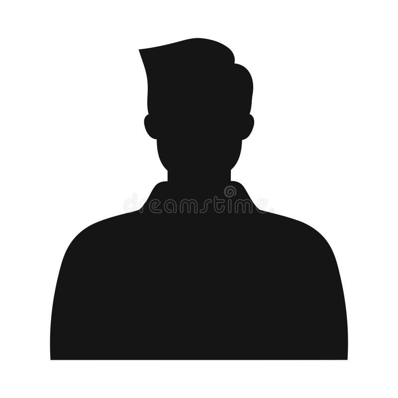 Silhouette Icon of a Business Administrator Profile Stock Vector ...