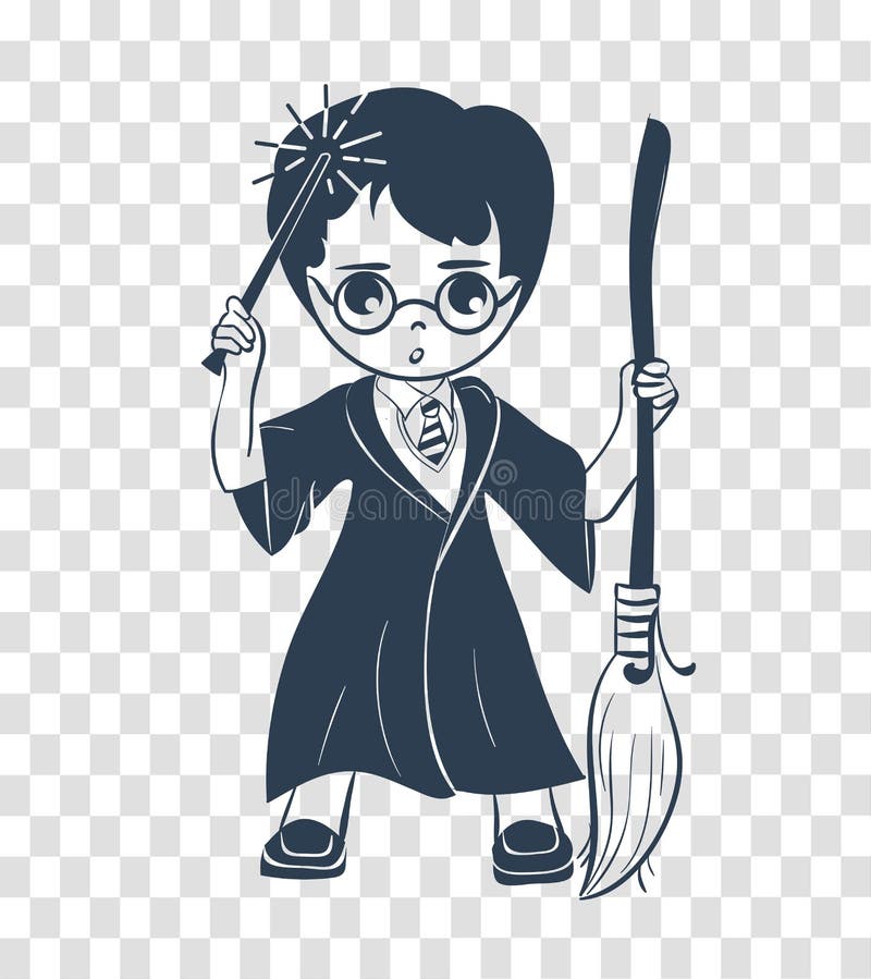 Harry Potter Cartoon Icon, Minimal Style Vector Editorial Stock Photo ...