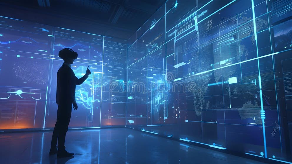 Vr Headset Silhouette Stock Illustrations – 847 Vr Headset Silhouette ...