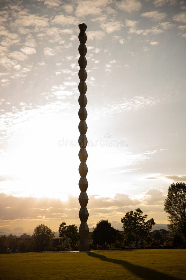 The Silhouette of the Infinity Column, or the Endless Column, the ...
