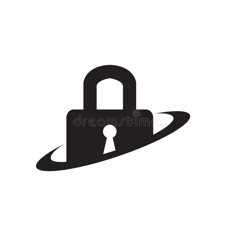 Silhouette Isolated Padlock Key Logo Design, Vector Graphic Symbol Icon ...