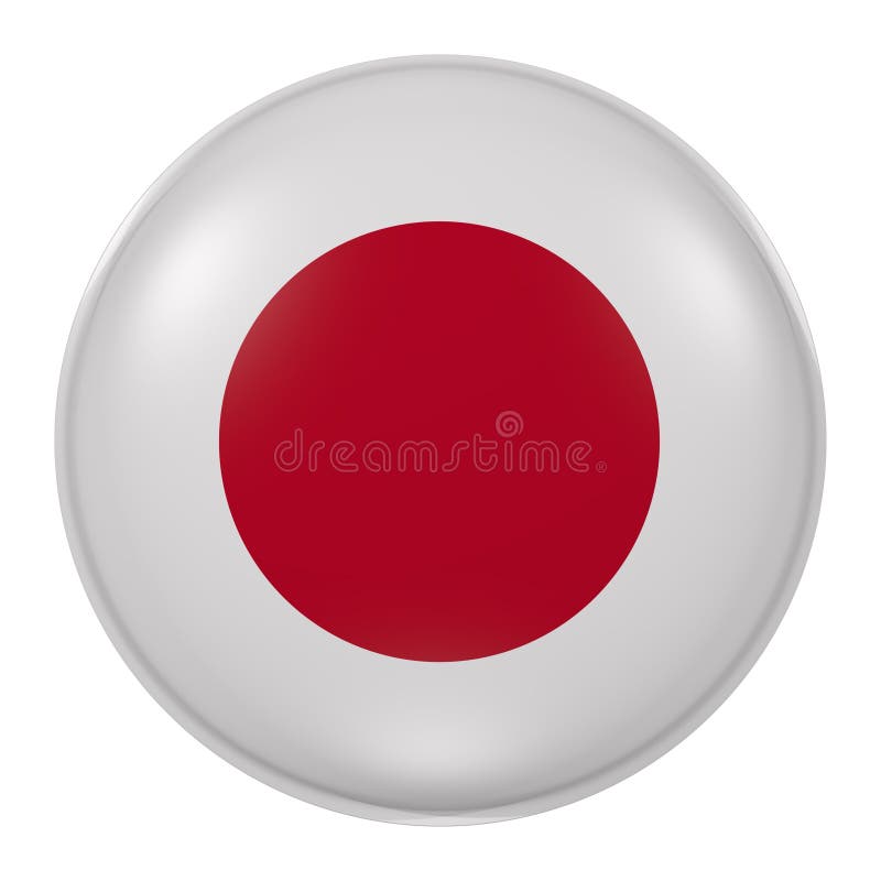 Japan Button Flag Map Shape Stock Illustration - Illustration of kyoto ...