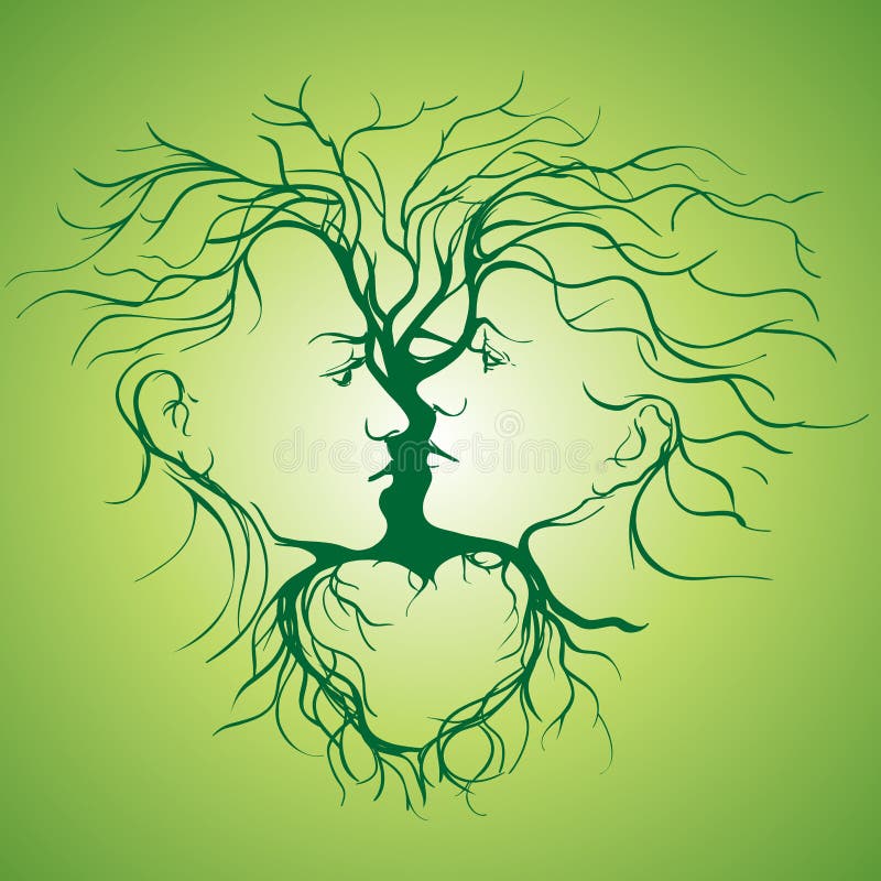 Couple Silhouette Tree Stock Illustrations – 11,282 Couple Silhouette ...