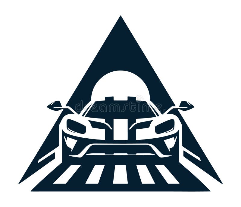Vector, Clean Car Logo in Silhouette Style for Tech and Racing Projects ...