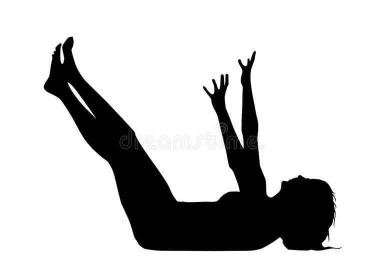 Silhouette Woman Standing Hands Up Stock Illustrations 148 Silhouette