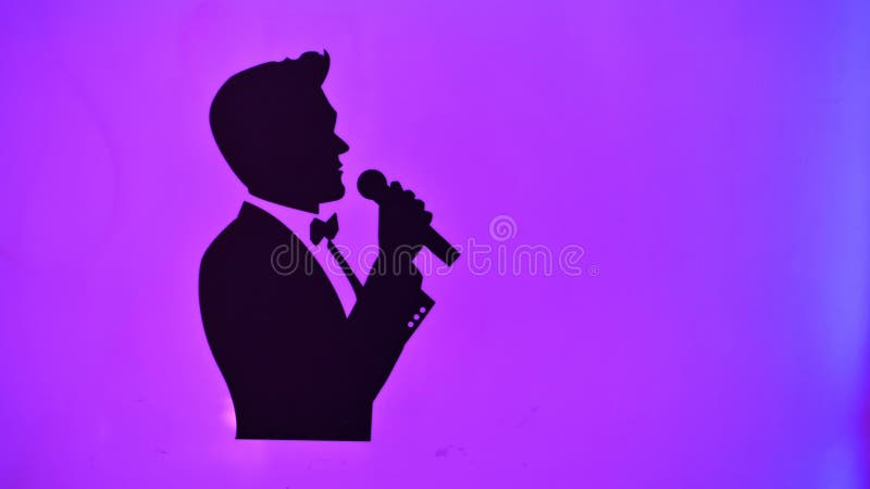 Classical Singer Singing with Microphone Stock Footage - Video of show ...