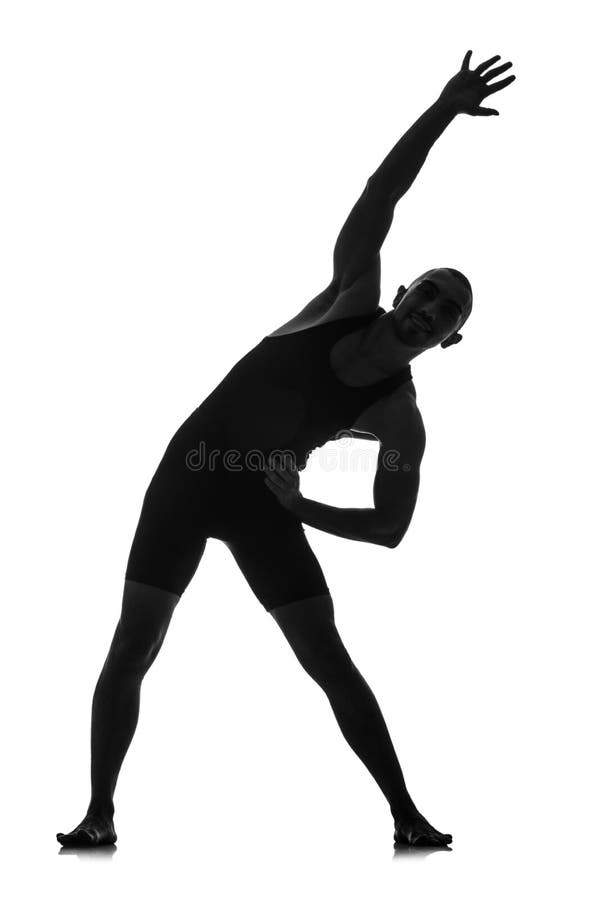 Silhouette of male dancer stock photo. Image of action - 33763726