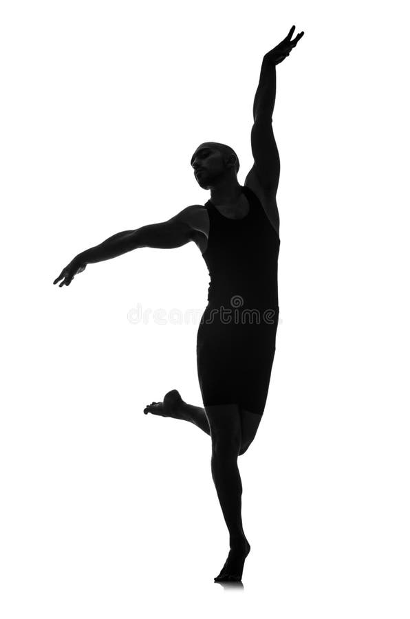 Silhouette of male dancer stock photo. Image of dancer - 34468924