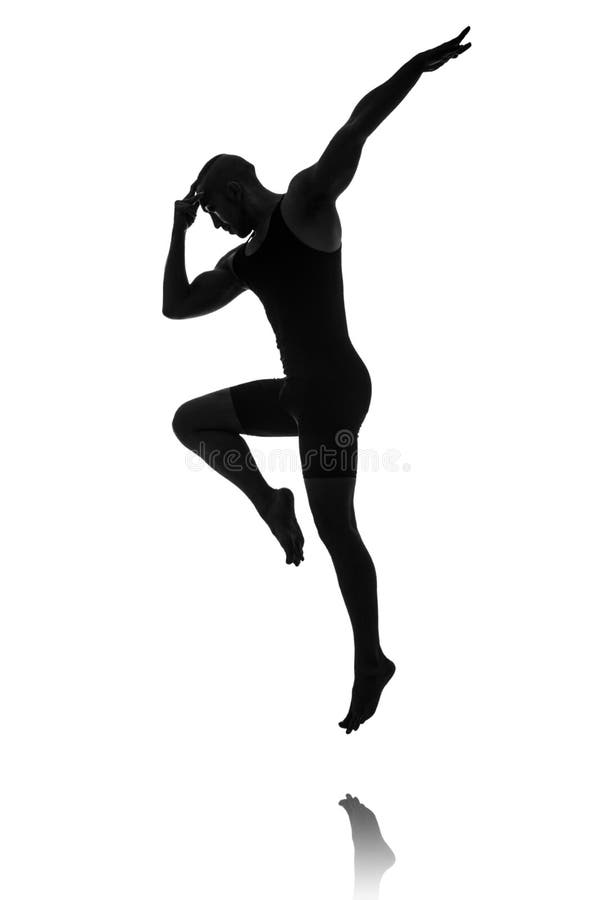 Silhouette of male dancer stock image. Image of fashion - 34284223