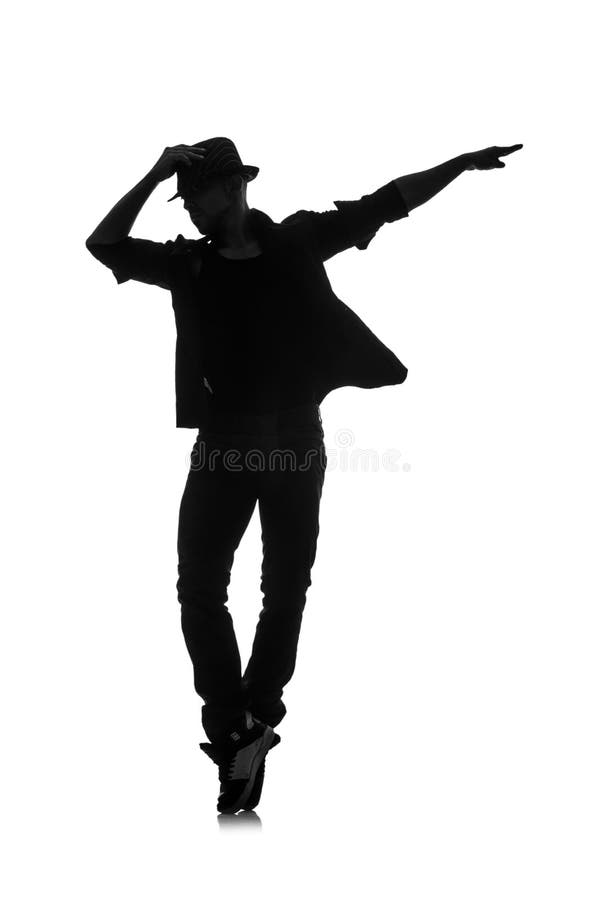 Silhouette of male dancer stock photo. Image of dancer - 34468924