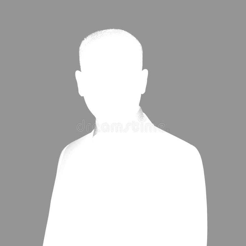 Silhouette of a Man. Avatar is Gray Stock Illustration - Illustration ...