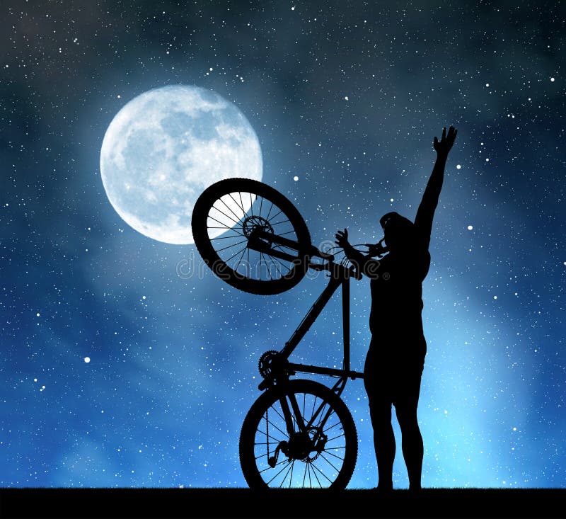 937 Bicycle Moon Stock Photos - Free & Royalty-Free Stock Photos from ...