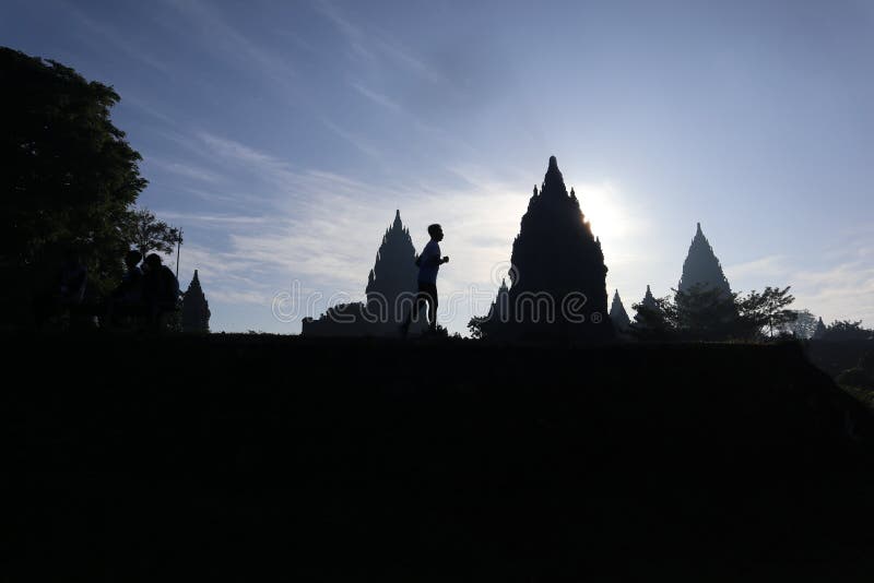 Silhouette of Man in Cross Shape on Green Grass. Stock Image - Image of ...