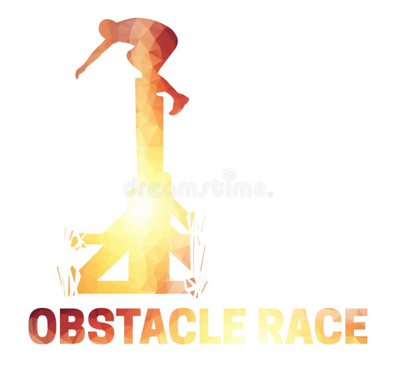 Obstacle race stock vector. Illustration of extreme - 115357821