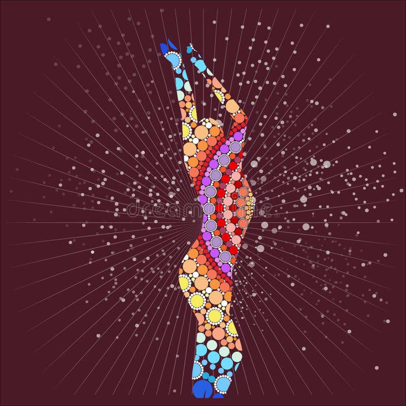 The Silhouette of a Man Made Pattern in the Mandala Style Stock Vector ...