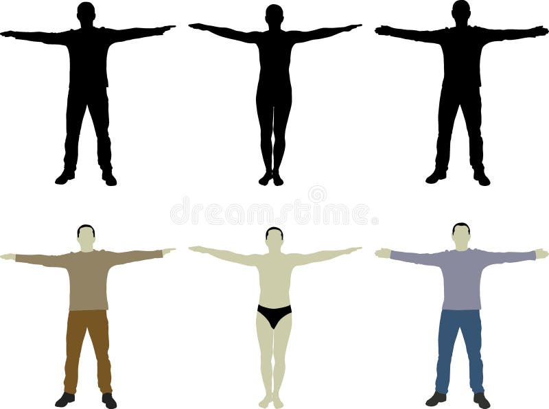 Silhouette Man Arms Spread Stock Illustrations – 113 Silhouette Man ...