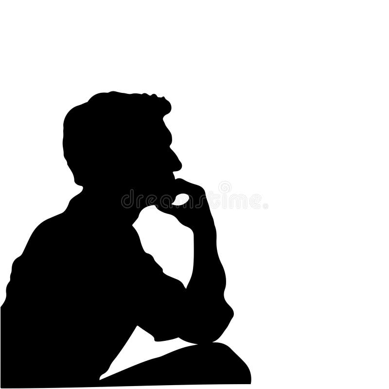 Man Thinking Deeply Stock Illustrations – 77 Man Thinking Deeply Stock ...
