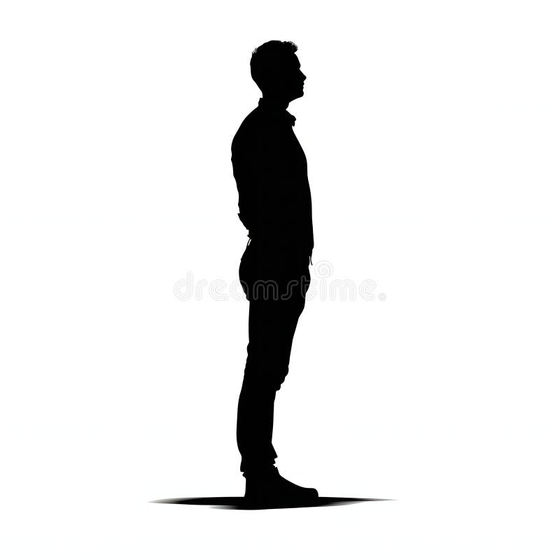 Man Standing Profile Silhouette Stock Illustrations – 4,638 Man ...