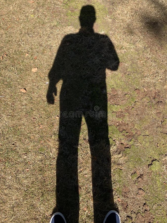 Silhouette of a Man Taking a Selfie Stock Photo - Image of toecaps ...