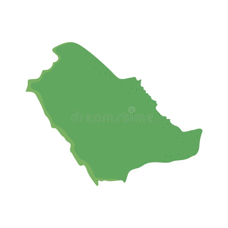 Silhouette Map Arabia Saudi Stock Vector - Illustration of atlas ...