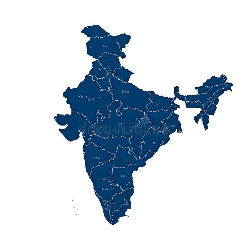 Map of India stock illustration. Illustration of organ - 384975332