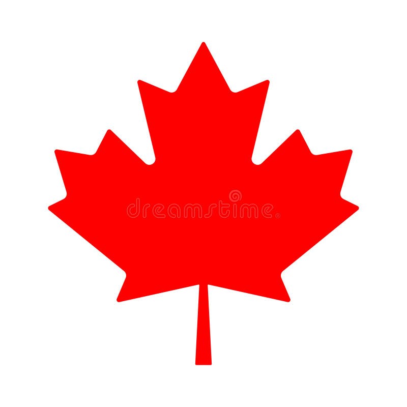 Silhouette of the Maple Leaf. Canadian Symbol Stock Illustration ...