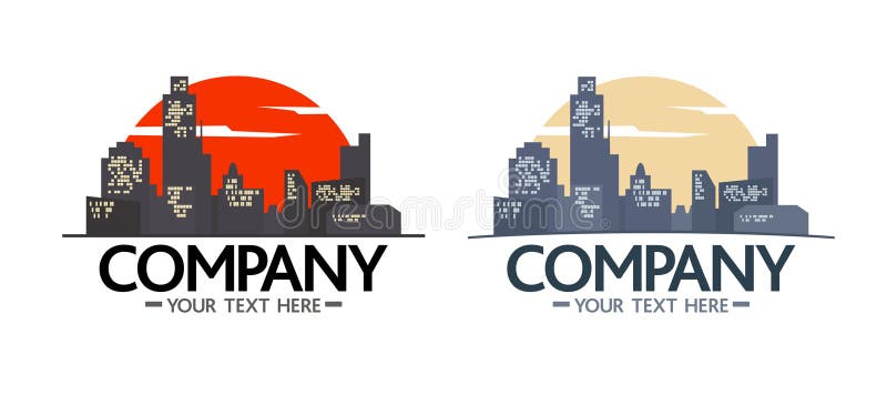 Silhouette Megalopolis Designs Stock Vector - Illustration of build ...