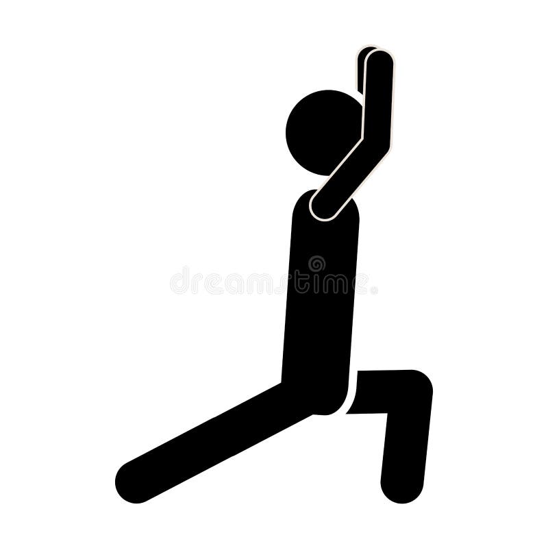 Squat Icon in Different Style Vector Illustration. Two Colored and ...